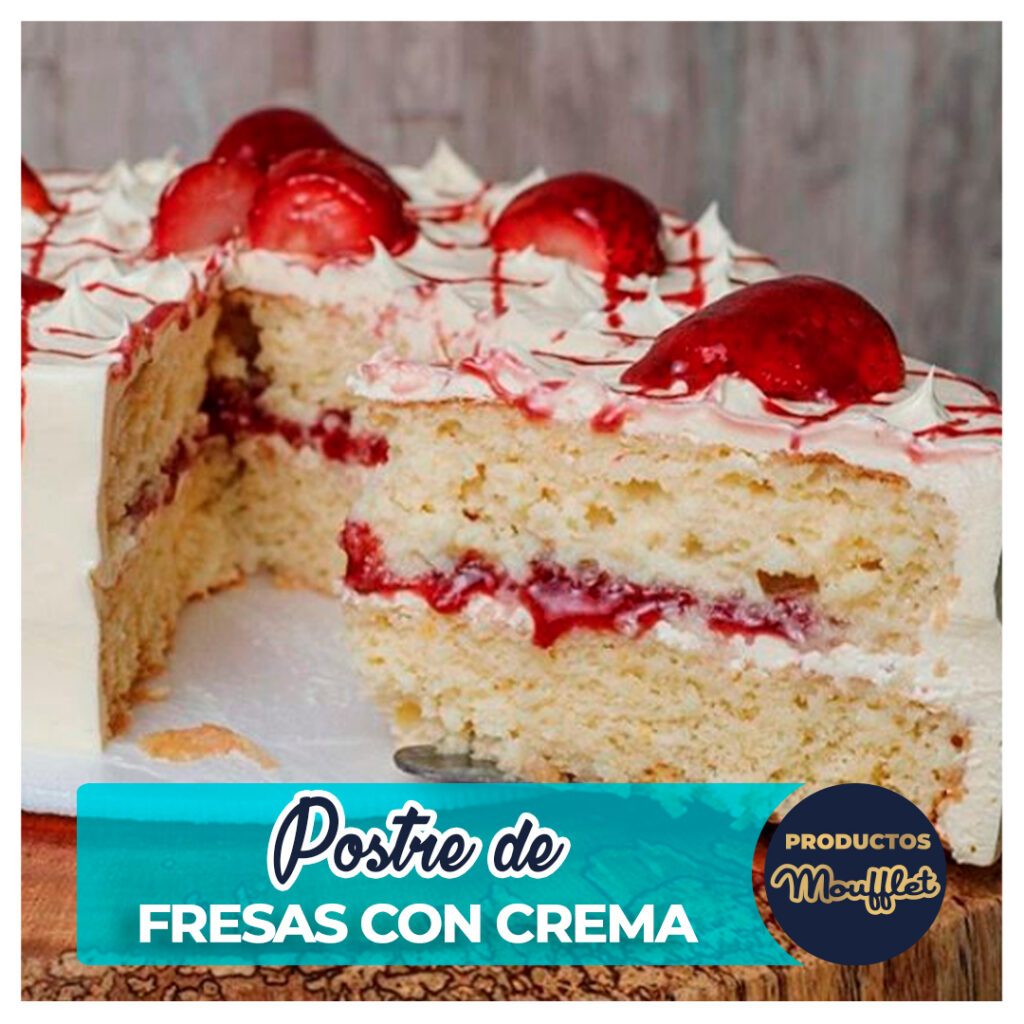 Postre de fresas con crema – Sanres Parrilla Colombiana